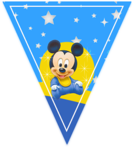 Kit imprimible candy bar Mickey Bebe Estrellitas para cumpleaños ...