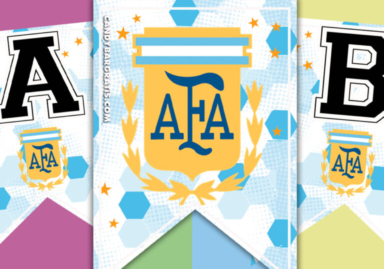 Kit imprimible Banderines Selección Argentina Futbol para descargar ...