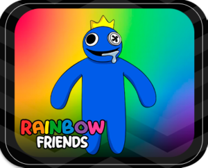 Kit imprimible gratis Rainbow Friends Blue candy bar | Candy Bar Gratis
