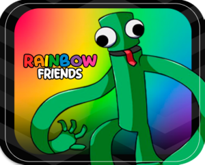 Kit imprimible gratis Rainbow Friends Green candy bar | Candy Bar Gratis
