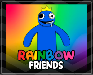 Kit imprimible gratis Rainbow Friends Blue candy bar | Candy Bar Gratis