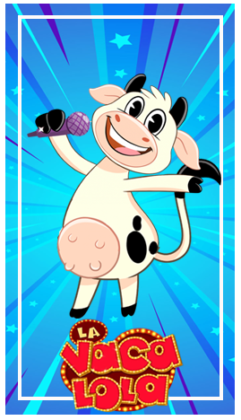 Kit imprimible candy bar La Vaca Lola Animada para fiestas y cumpleaños ...