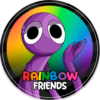 Kit imprimible gratis Rainbow Friends Purple candy bar | Candy Bar Gratis