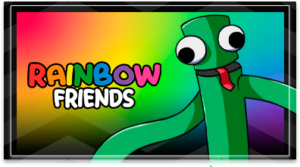 Kit imprimible gratis Rainbow Friends Green candy bar | Candy Bar Gratis