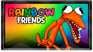 Kit imprimible gratis Rainbow Friends Orange candy bar | Candy Bar Gratis