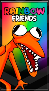 Kit imprimible gratis Rainbow Friends Orange candy bar | Candy Bar Gratis