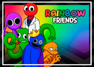 Kit imprimible gratis Roblox Rainbow Friends candy bar | Candy Bar Gratis