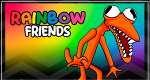 Kit imprimible gratis Rainbow Friends Orange candy bar | Candy Bar Gratis