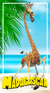 Kit imprimible gratis Madagascar Melman candy bar | Candy Bar Gratis