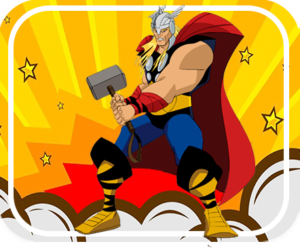 Kit imprimible gratis Avengers Thor candy bar | Candy Bar Gratis
