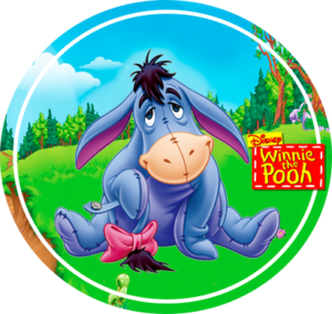 Kit imprimible gratis Winnie Pooh Igor candy bar | Candy Bar Gratis