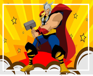 Kit imprimible gratis Avengers Thor candy bar | Candy Bar Gratis