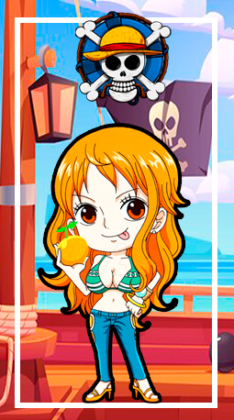Kit imprimible gratis One Piece Nami candy bar | Candy Bar Gratis