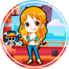 Kit imprimible gratis One Piece Nami candy bar | Candy Bar Gratis