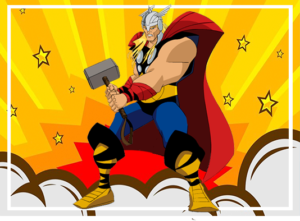 Kit imprimible gratis Avengers Thor candy bar | Candy Bar Gratis
