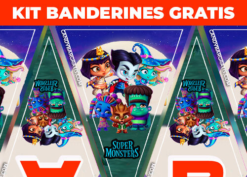 Kits Imprimibles Gratis Super Monsters png | Candy Bar Gratis