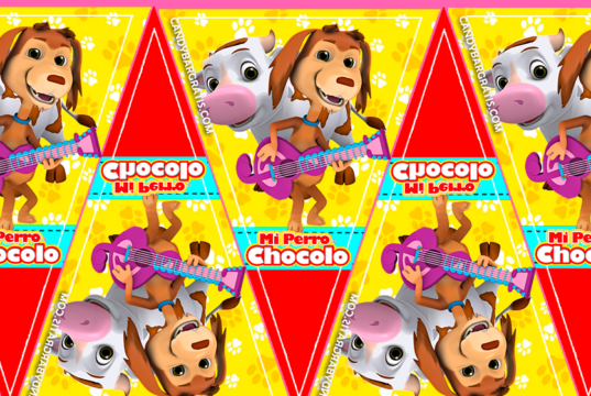 Kits Imprimibles Gratis Mi Perro Chocolo png | Candy Bar Gratis